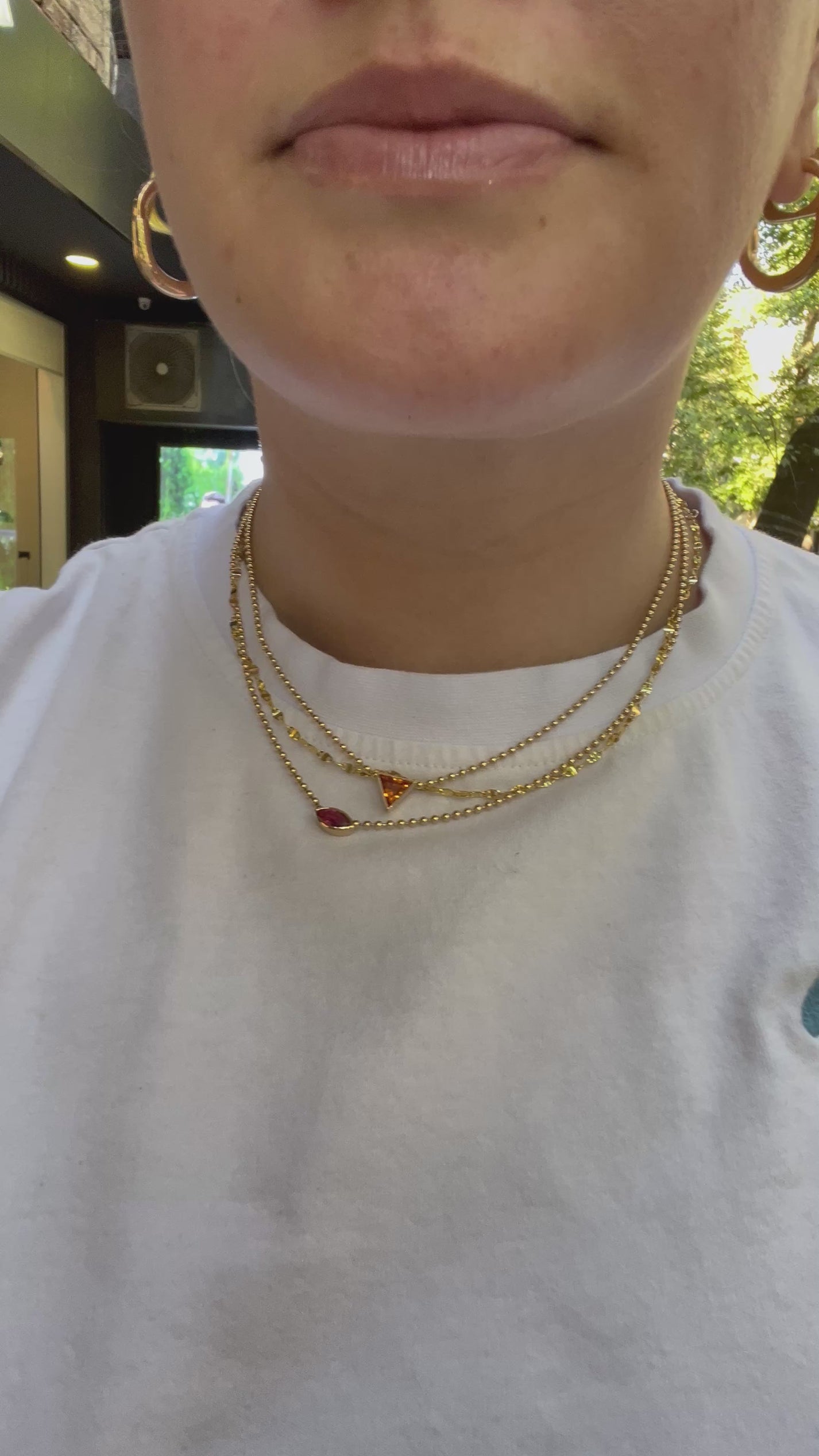 14K Yellow Gold Tinsel Chain Necklace – Blanks